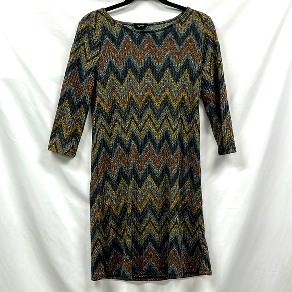 Tacera | Dresses | Tacera Size Ps Chevron Design Fall Dress | Poshmark
